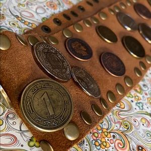 Accessories | Genuine Leather Heavy Studded Coin Belt | Poshmark